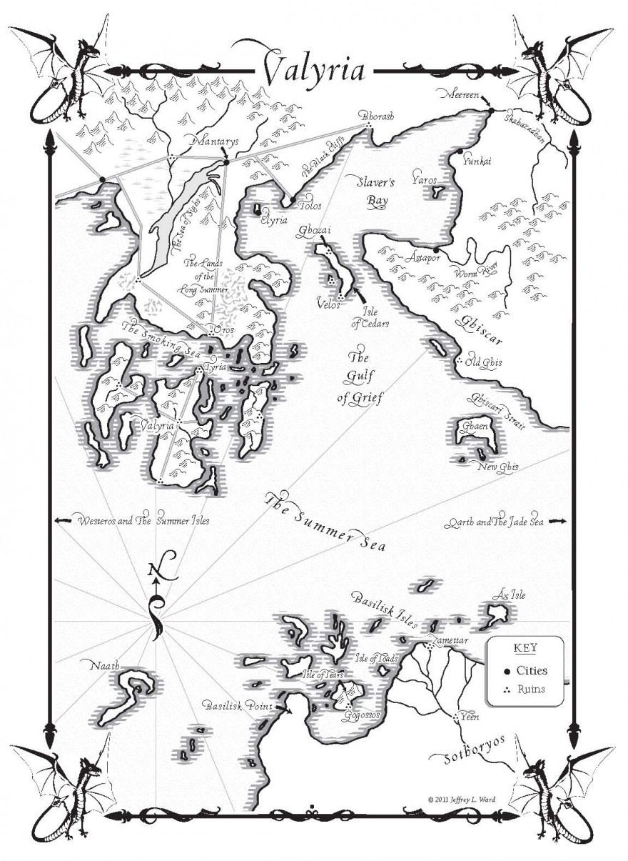 Original Game of Thrones maps - Hejorama